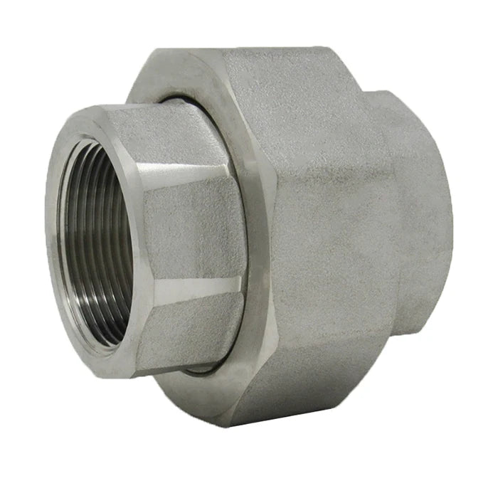 2-1/2" Stainless Steel O-Ring Union with Viton Seal, 3000# Threaded 304 ...