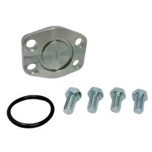 Zero PSI Shipping Plate, Stainless Steel, Straight, 3-1/2" C61 Flange,