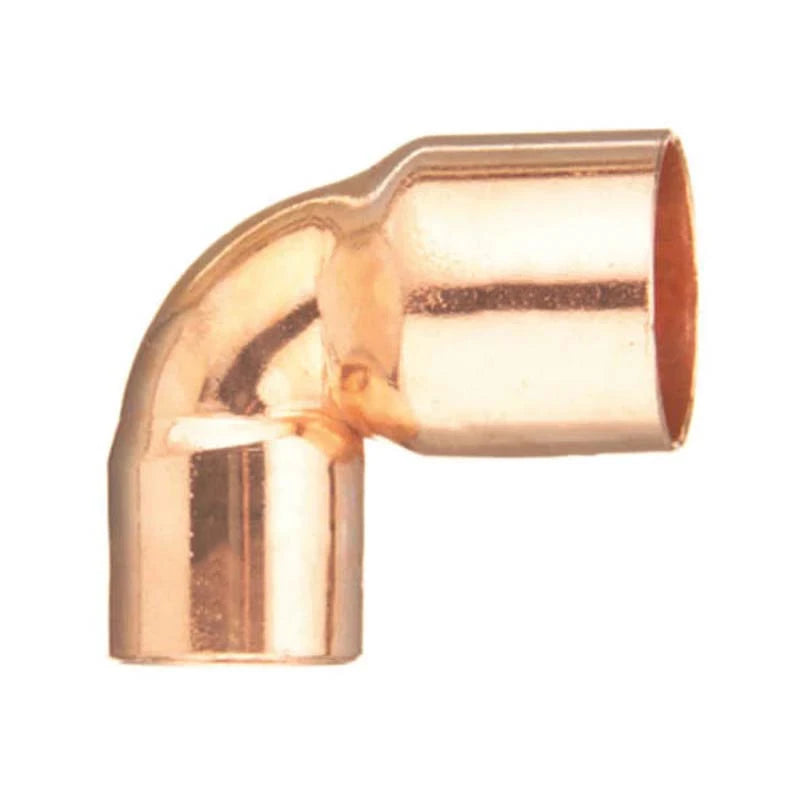 Solder 90 Degree Elbow Medium Turn , 5/8 in, C x C, Wrot Copper, Domes