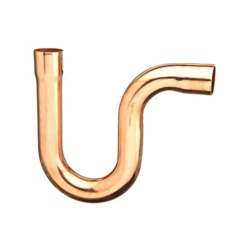 Solder Suction Line P-Trap, 5/8 in, Wrot Copper, C x C Connection